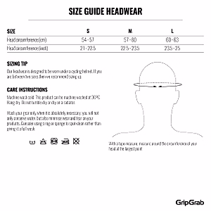 GripGrab Thermal Winter Cycling Headband with Windproof Forehead Lightweight Under Helmet Bicycle Head Band Running Headband
