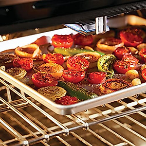 Anolon Pro-Bake Aluminized Steel Bakeware Set, Includes Cookie Pans, Loaf and Pizza Pan, 4 Piece - Silver