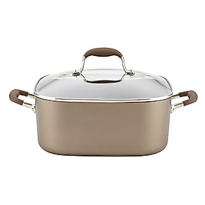 7-Quart Square Dutch Oven with Lid Umber
