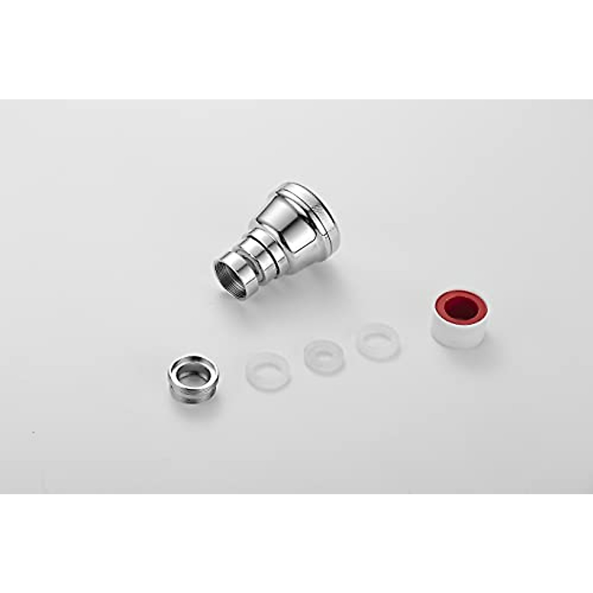 BQZONE Kitchen Faucet Sprayer Head For Replacement 360° Rotatable Faucet Swivel Adaptor Moveable Kitchen Tap Head High Pressure Booster Easy to Wash Dishes,Vegetables and Fruits(Solid Brass)