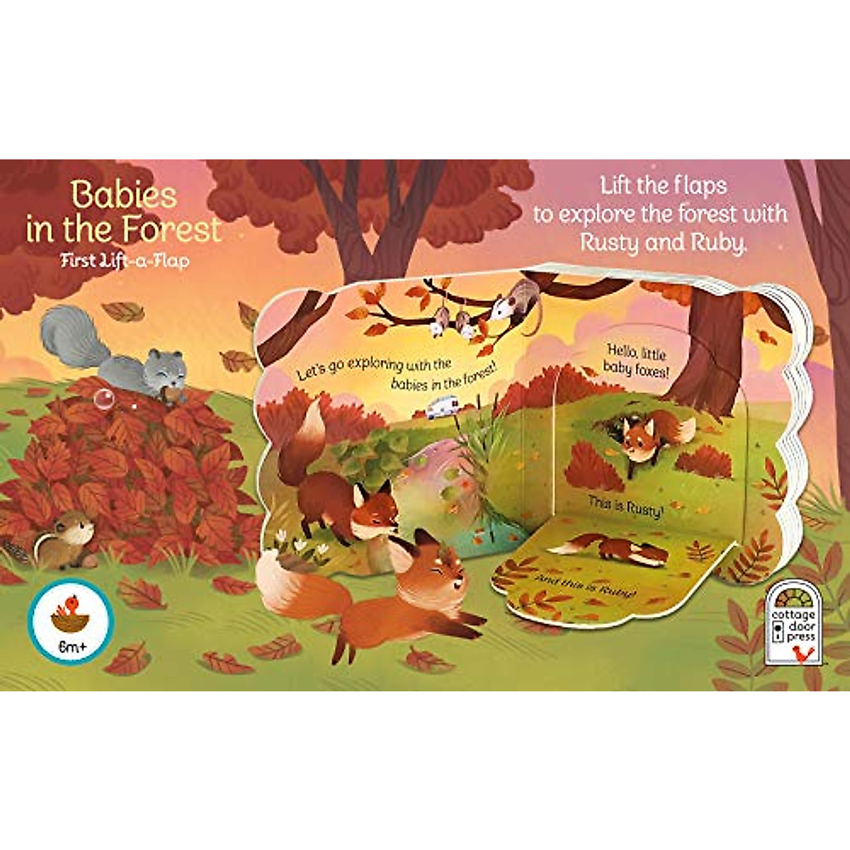 Babies in the Forest- A Lift-a-Flap Board Book for Babies and Toddlers, Ages 1-4 (Chunky Lift-A-Flap Board Book)