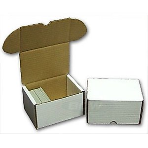 BCW 330 Count Trading Card Storage Box - 50ct | Cardboard Organizer for Baseball, Basketball, Football Cards, MTG, Pokemon | Card Game Storage & Protection | Card Storage Box | Assembly Required
