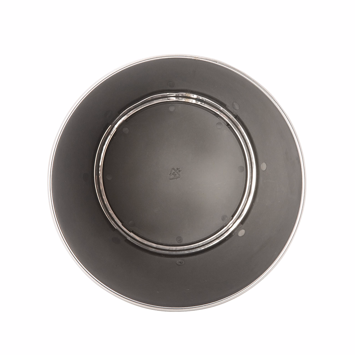 5 Liter Small Wastebasket | 11 Inches Height | Round Open Top | Trash Can | Bathroom | Bedroom | Kitchen | Dorm | Office | Disposal Waste Bin | Garbage Container | Stainless Steel