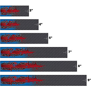 White Water Archery Non-Laminated Silent Assassin Blue Carbon Fiber Fade 2 Arrow Wraps 15 Pc Pack Choose Length Width (5.75)
