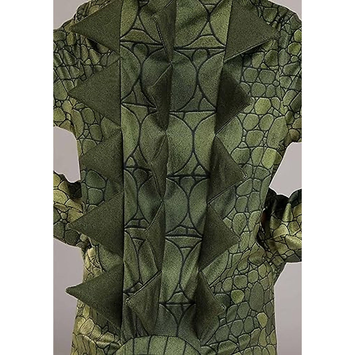Kids Dangerous Alligator Costume Boys, Green Reptile Hooded Jumpsuit Halloween Outfit Small