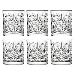 Tumbler Glass - Double Old Fashioned - Set of 6 Glasses - Designed DOF tumblers - For Whiskey - Bourbon - Water - Beverage - Drinking Glasses - 12 oz. - Glass Crystal - Made in Europe By Barski