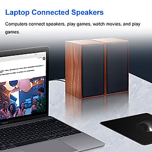 3.5mm to 6.35mm Stereo Audio Cable 50 ft,Yeung Qee 1/4 to 1/8 Audio Cable,3.5mm Male to 6.35mm Male TRS Nylon Braid Cable Compatible for iPod, Laptop,Home Theater Devices, and Amplifiers (50FT/15M)