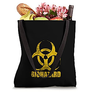 Vintage Style Biohazard Toxic Distressed Novelty Zombies Tote Bag