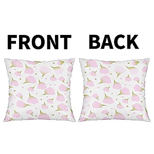 KOBLEN Allay Home Decorative Pillow Covers 16x16 Inch - Comfy Linen Outdoor Pillow Covers for Home Living Room Farmhouse Preppy Room Decor Aesthetic Set of 2