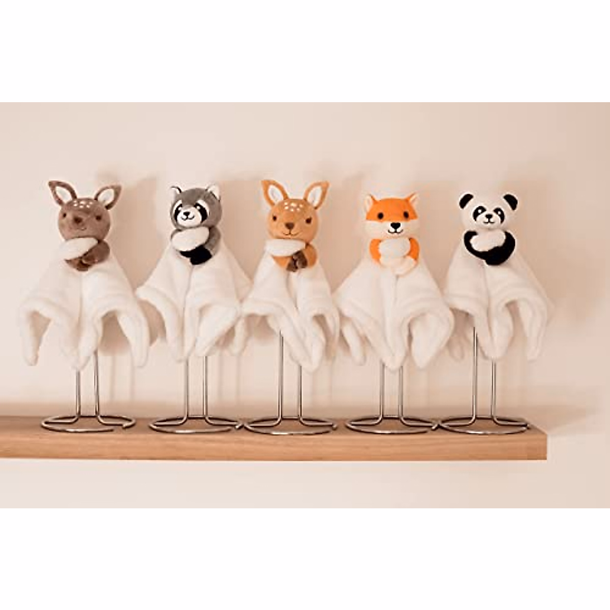 MCMUSHY 12'' Deer Baby Lovey Security Blanket Plush Animal Comforter Toy for Baby Newborn Toddler Child, Parent01