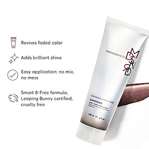 Madison Reed Color Reviving Gloss, Espresso - Brown, Semi-Permanent Hair Dye, Enhances Hair Color & Corrects Tone, Adds Brilliant Shine, Keratin & Argan Oil, 4 Fl Oz (118 mL)