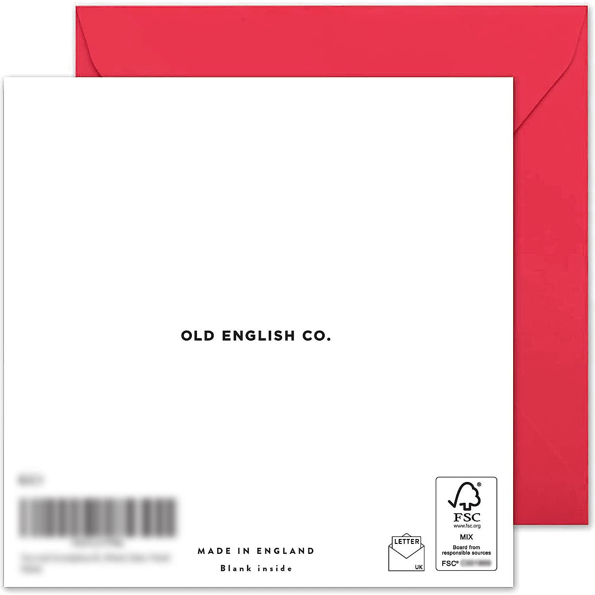 Old English Co. Rhymes with Wine Birthday Card - Funny Drink Alchohol Greeting Card for Her and Him| Birthday Wishes and Celebrations for Women and Men | Blank Inside & Envelope Included