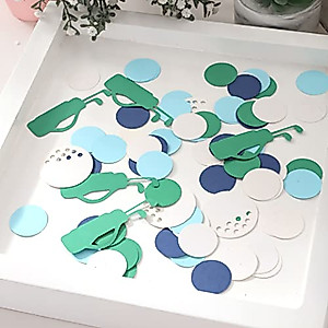 VAVAYAO 240 Pieces Golf Confetti - Golf Party, Birthday Party Table Decoration, Hole In One First Birthday, Golf Party, Golf Themed Party Table Confetti Decoration, Birthday Boy, First Birthday