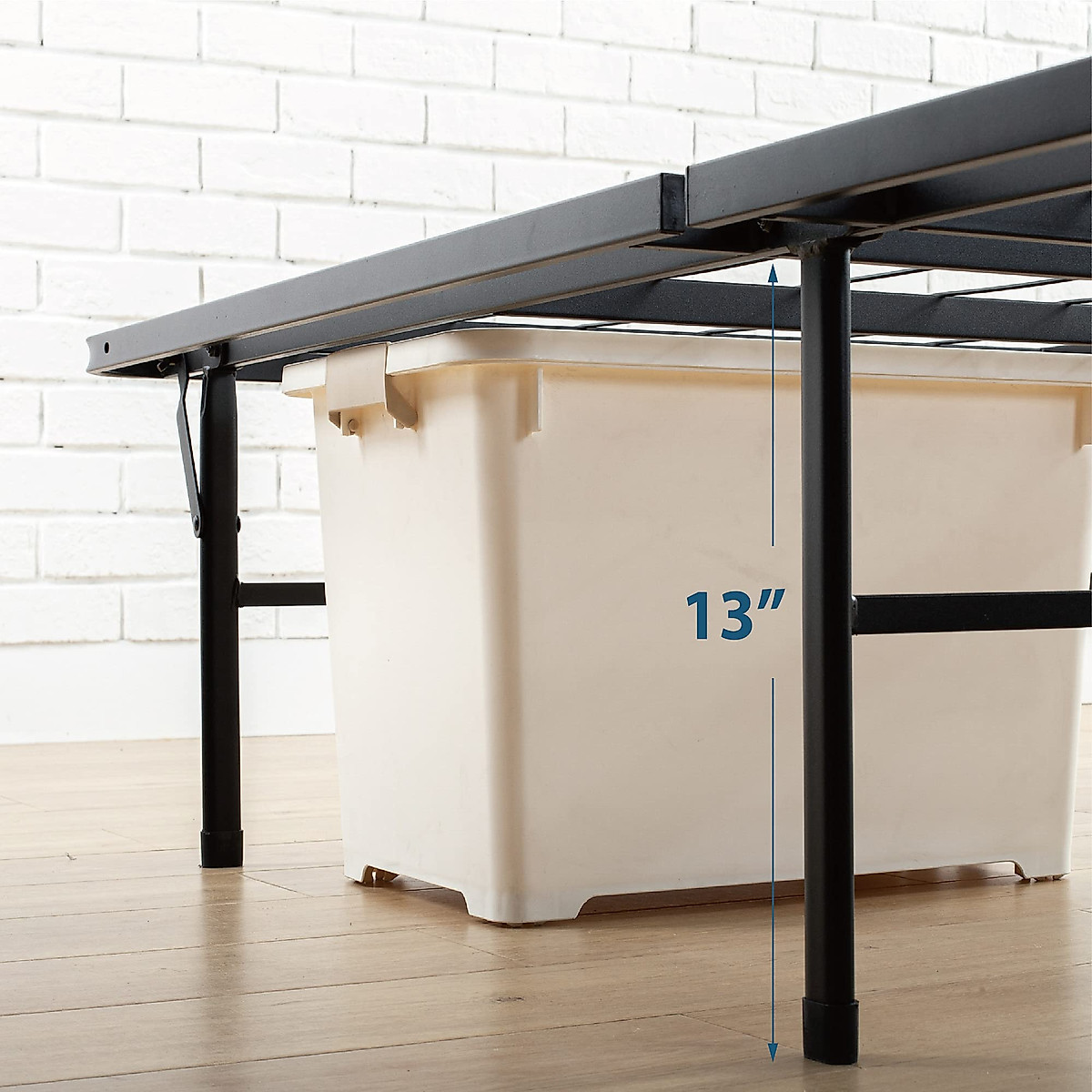 ZINUS 6 Inch Green Tea Cooling Gel Memory Foam Mattress and Heavy Duty SmartBase Metal Mattress Foundation Set / Bed and Mattress Set / No Box Spring Needed / Mattress in a Box, Full