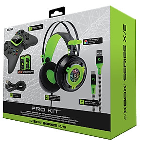 Bionik Pro Kit for Xbox Series X/S: Powerful 50Mm Driver Gaming Headset -Controller Charge Base -Two Battery Packs -Lynx Cable & USB Cable - Xbox Series X