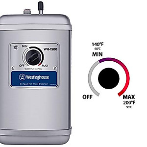 Westinghouse Instant Dispenser, Brushed Nickel Hot and Cold Water Faucet