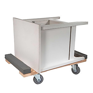 Mytee Products 2 Pack 32"x18" Rubber Caps Moving Dolly with 4" Non-Marking Swivel Caster Wheels 1000 lbs - Chicago Style Heavy Duty 4 Wheel Dolly Cart for Moving Industrial Heavy Loads, Furniture