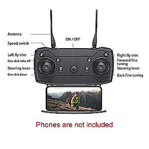 PRIZOM Pro Drone 4K HD Camera Foldable Drone Height Fixed Remote Control Pro Wifi Drone Gift Toys One Camera 3 Battery