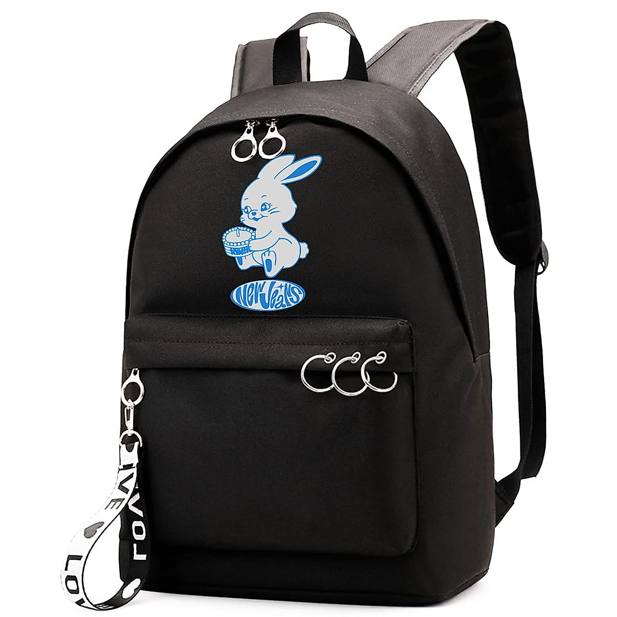 KAEFRA Casual Kpop New Black jeans Pink HAERIN HYEIN MINJI Merchandise HANNI DANIELLE Merch Backpack Bags (KH002)