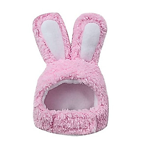 JMMSlmax Cute Costume Bunny Rabbit Hat with Ears for Cats & Small Dogs Puppy Easter Party Pet Costume Accessory Headwear 1PC