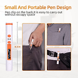 Geiger Counter Nuclear Radiation Detector, High Accuracy Beta Gamma X-Ray Radiation Monitor, Professional Mini Radioactive Dosimeter Digital Radioactive Tester with Sound Light Alarm