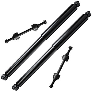 Detroit Axle - 6pc Struts Shocks Kit for 4WD 2009-2013 Ford F-150 (Excludes Raptor) Front Ready Struts with Coil Spring Sway Bar Links + Rear Shock Absorbers 2010 2011 2012 Replacement Suspension