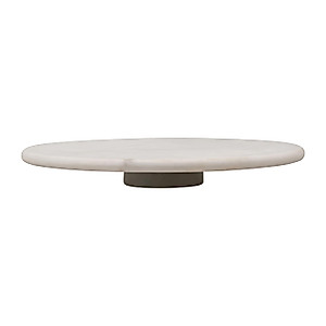 Creative Co-Op Marble, White Lazy Susan