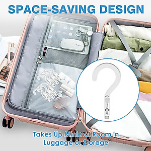 6Pcs Laundry Hooks Boot Hangers - Portable White Plastic Clothes Pins Hanger Clips for Drying Clothes - Versatile Hooks for Laundry, Boots, and More