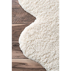 nuLOOM Sheepskin Octo Pelt Shag Area Rug, 6' x 7', Natural