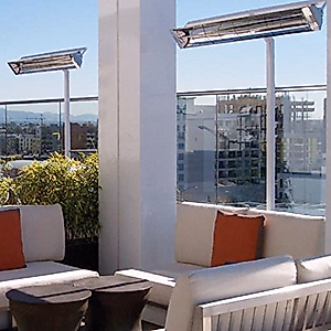 Infratech WD4024SS Dual Element - 4000 Watt Electric Patio Heater, Choose Finish: Stainless Steel