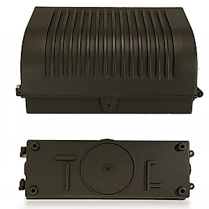 45W LED Wall Pack Light[MH HID HPS Replacement] Wall Lamp Security Light Outdoor Lighting Fixture IP65 5000K Daylight UL&DLC Lighting Facts (45W Full Cut-Off)