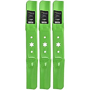 8TEN LawnRAZOR Mower Blade Set for MTD Cub Cadet RZT S54 L54 Troy Bilt 54 inch Deck 942-05056A 942-05056 (Medium Lift)