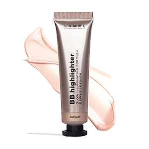 Lamel Dewy Cream BB Highlighter - Lightweight, Buildable and Luxuriously Glossy with Radiant, Natural-looking, Non-Greasy, Moisturizing, and Long-Lasting Formula for Flawless, Skin-Brightening - 401