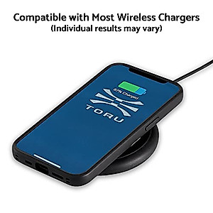 TORU CX Slim Magnetic Wallet Cover Designed for iPhone 13 Case with Card Holder - Black