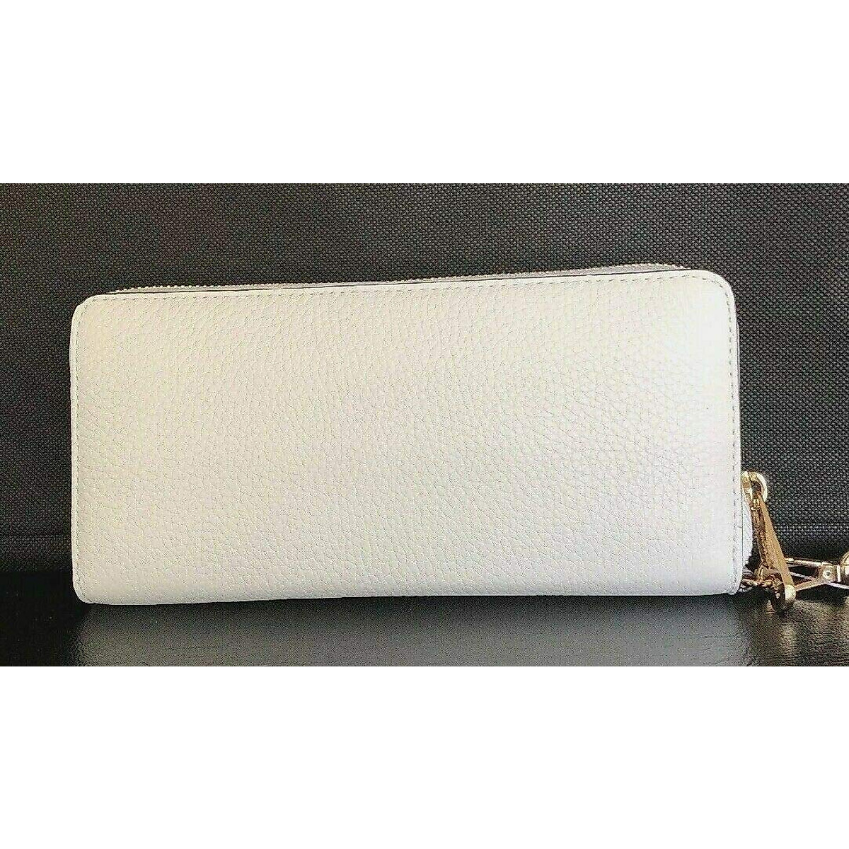 Michael Kors Jet Set Travel Large Travel Leather Continental Wallet (Light Cream)