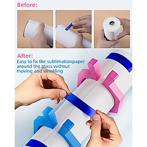 Nicpro Sublimation Tumblers Pinch Tool Set in Case, Sublimation Starter Kit with Tape&Glove, Perfect Sublimation Supplies Clamp for Pinch Tumbler 20oz