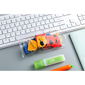 CMHX 18 pack Mini Portable Utility Office Keychain with auto Retractable Blade Pocket Knives Letter Opener Small Box Cutter(orange)