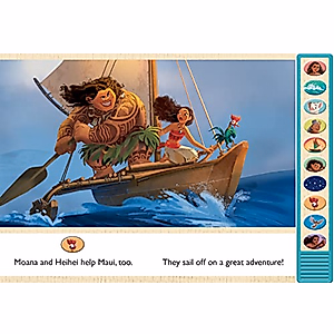 Disney Moana - I'm Ready to Read with Moana Interactive Read-Along Sound Book - Great for Early Readers - PI Kids