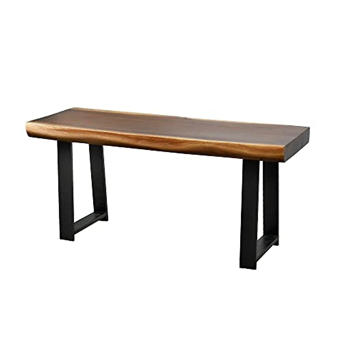 Warmaxx Wood Bench Rectangle Solid Wooden Entryway Stools 39"x13"x18"H Living Room End Table Rustic Live Edge Coffee Table Side Table Bedroom Bathroom Patio Outdoor Garden Foot Stool