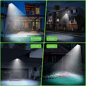 LANGY Upgraded Solar Street Lights 25000 Lumens, 20000mAH Battery, 360 Pcs LED Street Light Solar Powered with Remote Control, Dusk to Dawn Outdoor Security Led Post Street Light