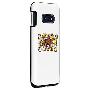Galaxy S10e Mom hyland cow mama cows bull rodeo western mother kids tee Case