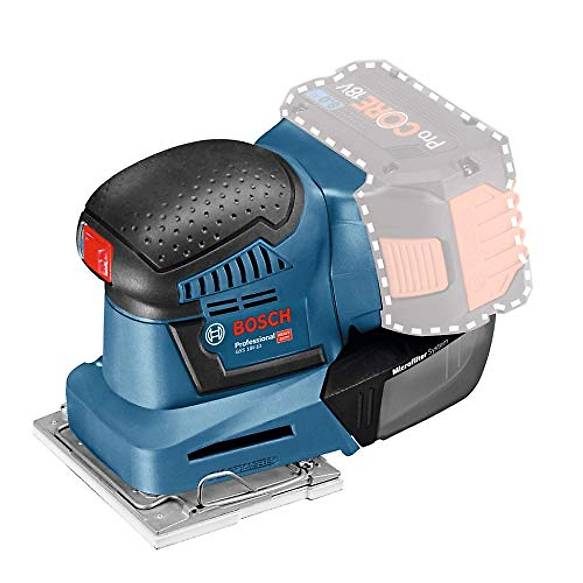 Bosch Professional Gss 18 V-10 Cordless Orbital Sander (Without Battery And Charger) - L-Boxx