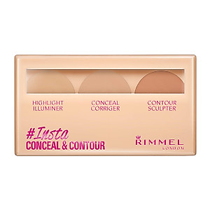 Rimmel Insta Flawless Insta Conceal and Contour Palette, Light, 0.25 Ounce
