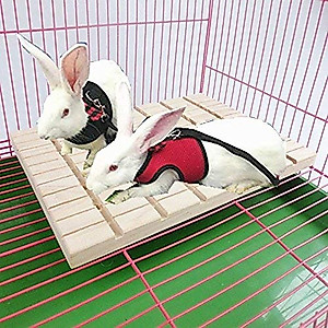 Rabbit Foot Pad Toy Small Animals Bunny Chinchilla Guinea Pig Rabbit Totoro Hedgehog Hamster Scratching Pads Antiskid Edible Natural Wood Board