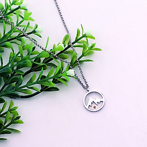 Octjewty Mountain Mustard Seed Jewelry Faith Move Mountains Necklace Bracelet Gift for Christian (Pendant Necklace)