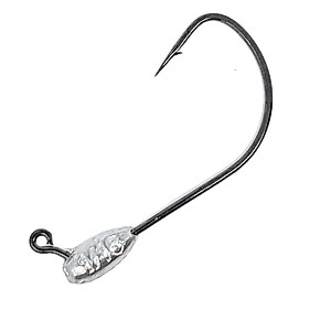 Reaction Tackle Lead Tube Jig Heads - for Bass Fishing - Tube Bait Fishing Tubes - 1/16