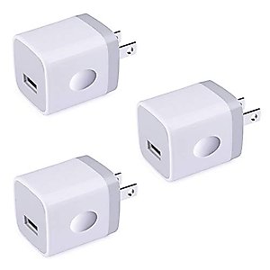 Charging Block, GiGreen 1A USB Wall Charger 3 Pack Single Port Charging Cube Plug Power Adapter Compatible iPhone 14 13 Pro Max 12 11 XS 8 6S SE,Samsung S22+ S21 FE A13 5G S10 S9 S8 A53 A32 A03s,Moto