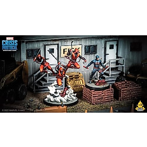 Atomic Mass Games Marvel: Crisis Protocol Shadowland Daredevil & Elektra Character Pack - Unleash Daredevil's Dark Side! Tabletop Superhero Game, Ages 14+, 2 Players, 90 Minute Playtime, Made