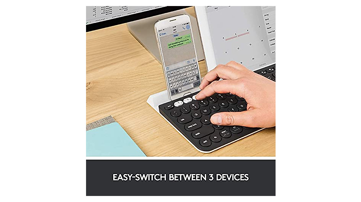 Logitech K780 Multi-Device Wireless Keyboard for PC, Phone, Tablet