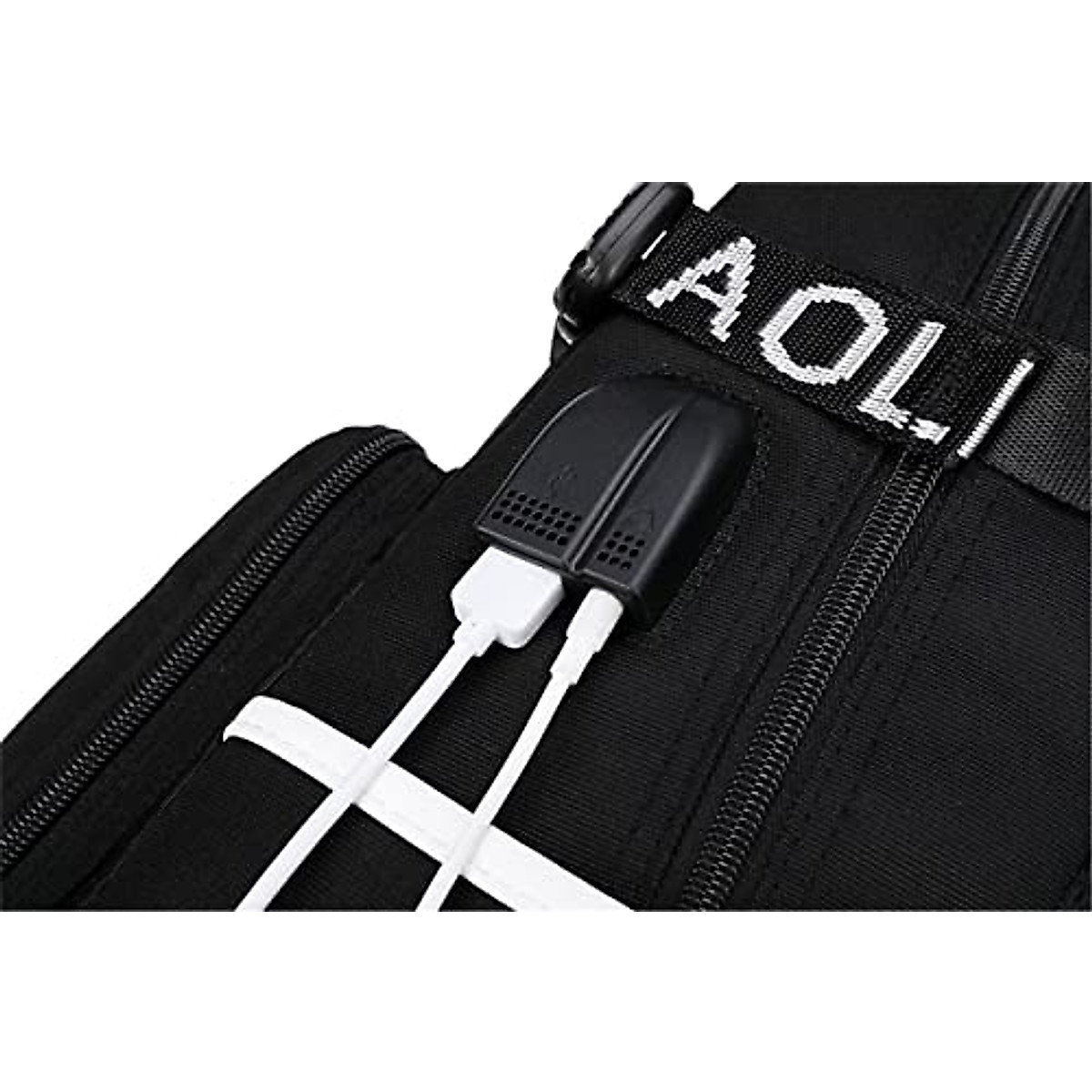 GENGX WesQi Teens Boys Yu-Gi-Oh Anime Backpack with USB Charging Port,Durable Travel Daypack Casual Bookbag for School